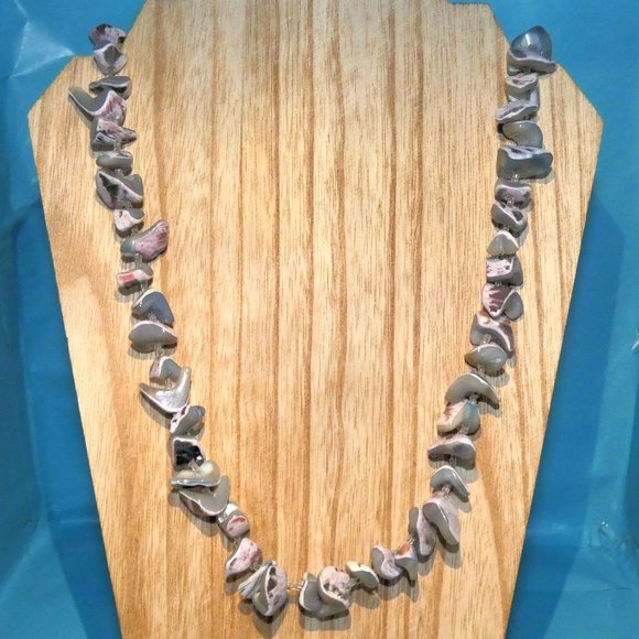 Jewelry | Vintage Necklace Shell Stone Small Clear Beads Coastal Beach ...